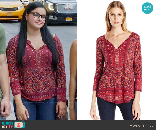 WornOnTV: Alex’s red and purple floral top on Modern Family | Ariel ...