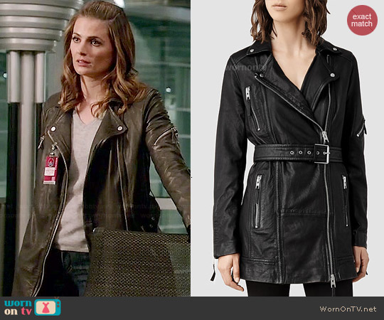 WornOnTV: Kate’s leather moto coat on Castle | Stana Katic | Clothes ...