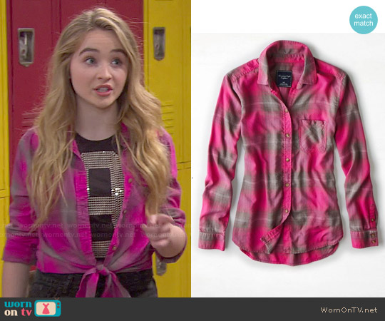 Wornontv Mayas Pink Plaid Shirt And 9 Top On Girl Meets World