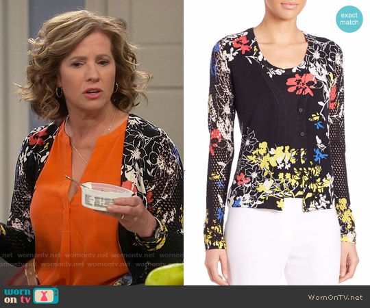 WornOnTV: Vanessa’s black floral cardigan on Last Man Standing | Nancy ...