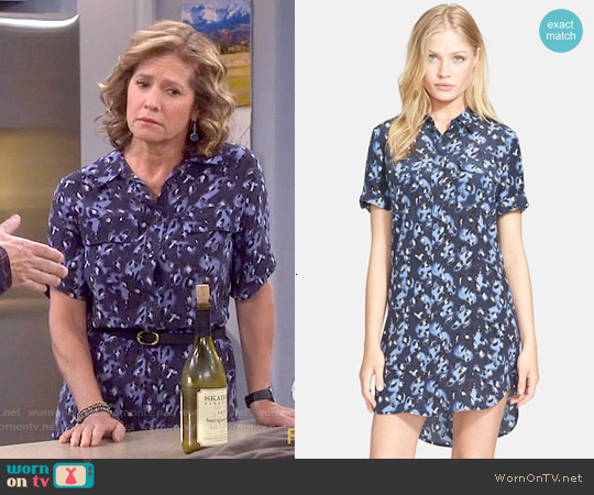 WornOnTV: Vanessa’s blue leopard print shirtdress on Last Man Standing ...