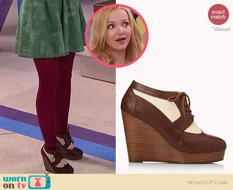 WornOnTV: Liv’s yellow polka dot cardigan, green skirt and brown and ...