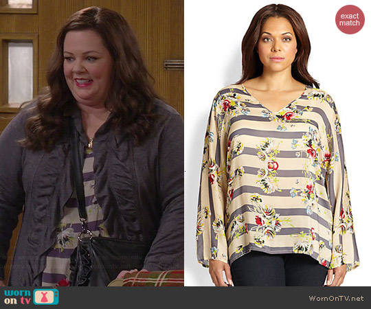 WornOnTV: Molly’s striped and floral top on Mike and Molly | Melissa ...