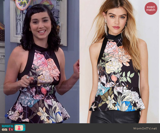 WornOnTV: Mandy’s floral peplum top on Last Man Standing | Molly ...