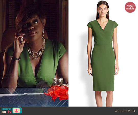 WornOnTV: Annalise’s green dress on How to Get Away with Murder | Viola ...