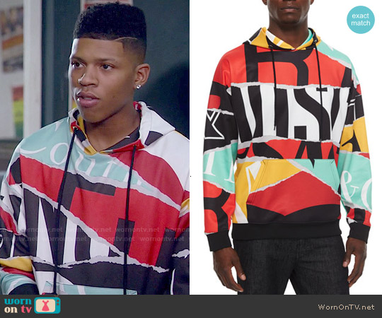 WornOnTV: Hakeem’s ripped print hoodie on Empire | Bryshere Y. Gray ...