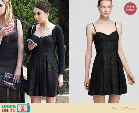 WornOnTV: Mona’s black lace dress at the funeral on Pretty Little Liars ...