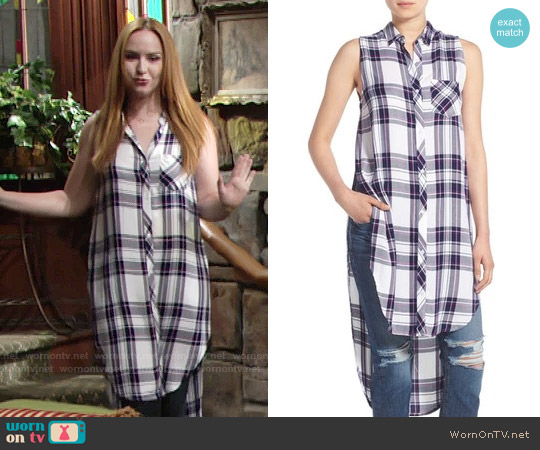 WornOnTV: Mariah’s sleeveless plaid tunic on The Young and the Restless ...