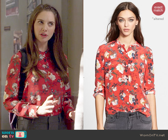 WornOnTV: Annie’s red floral blouse on Community | Alison Brie ...